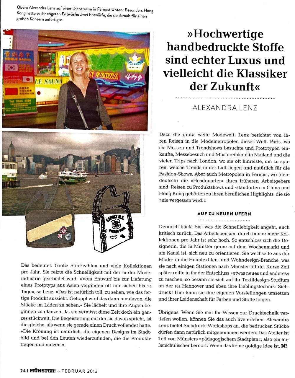 Alexandra Lenz Siebdruck | Presse | Alexandra Lenz Siebdruck
